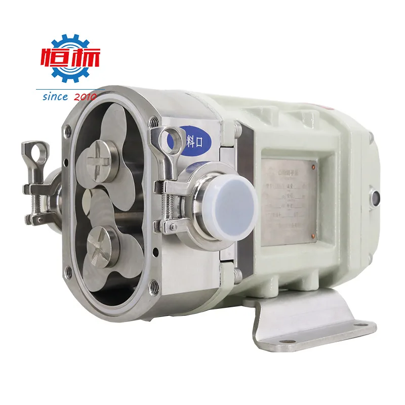 Sus304 Three Blade Rotor Lobe Pump For Chili Sauce Chocolate Production ...