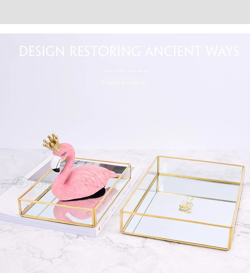 Modern Glass Storage Tray For Aromatherapy & Jewelry - Multifunctional