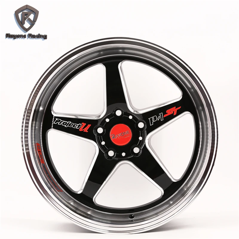18 Inch Bright Black 5x114.3 Deep Dish Milled Lip Milled Window Rims ...