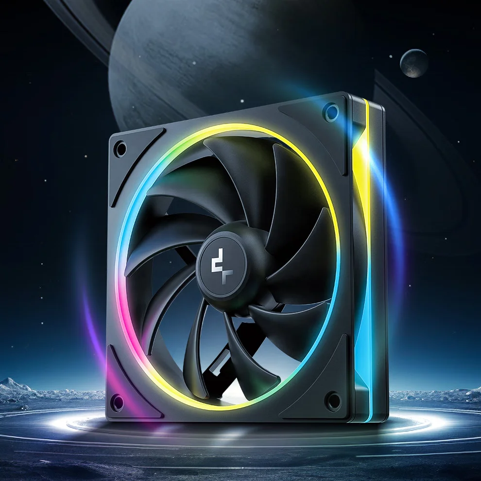 DeepCool LM360 ARGB 360mm AIO CPU Liquid Cooler with IPS Screen for Enhanced Gaming Performance ...