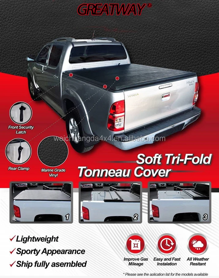 Camioneta Cover Pickup Truck Rear Cover For Ram 1500 Hilux Navara F150 ...