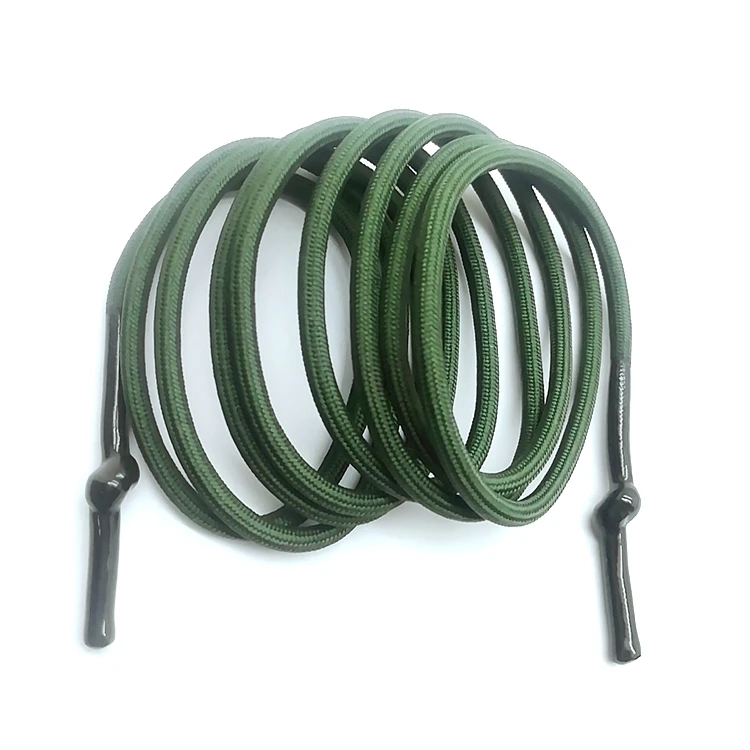 Custom Braided Round Drawstring Cord with Silicone Tips