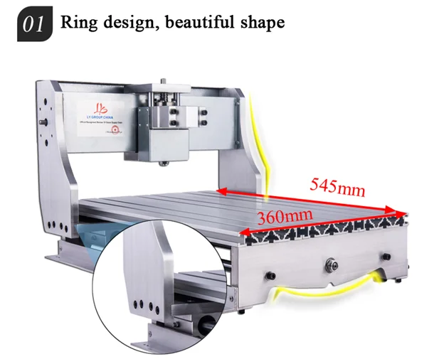 Cnc Machine Frame 3040t 3axis Diy Cnc Frame For Small Engraving Machine ...