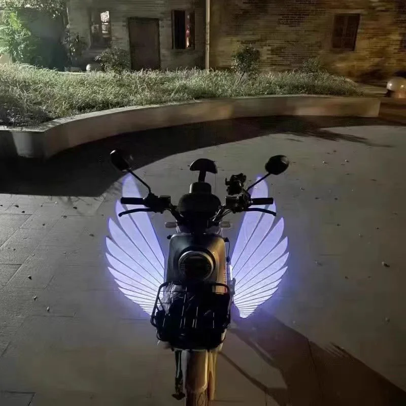 Motorcycle Angel Wings Projection Light Kit,Underbody Waterproof Ghost ...