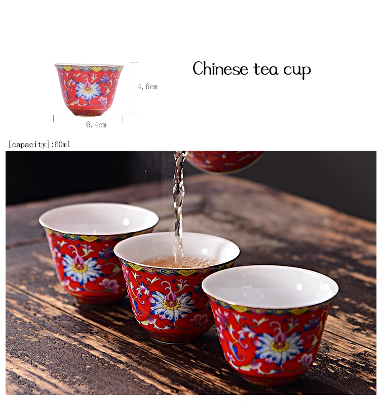 Ceramic Porcelain Chinese Tea Cup Set Gift Logo - Buy Chinese Tea Cups ...
