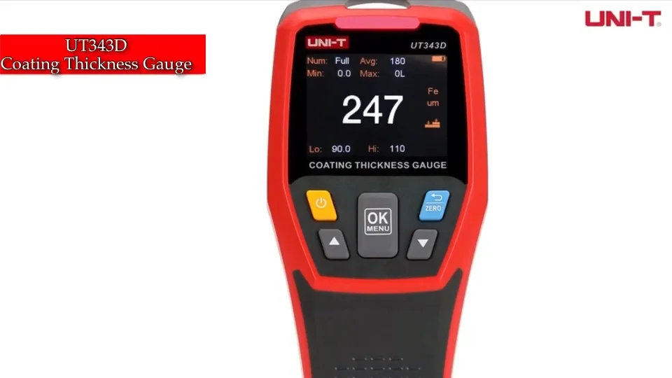 Uni-t Ut343d Coating Thickness Gauges Aluminum&iron Matrix Measure ...