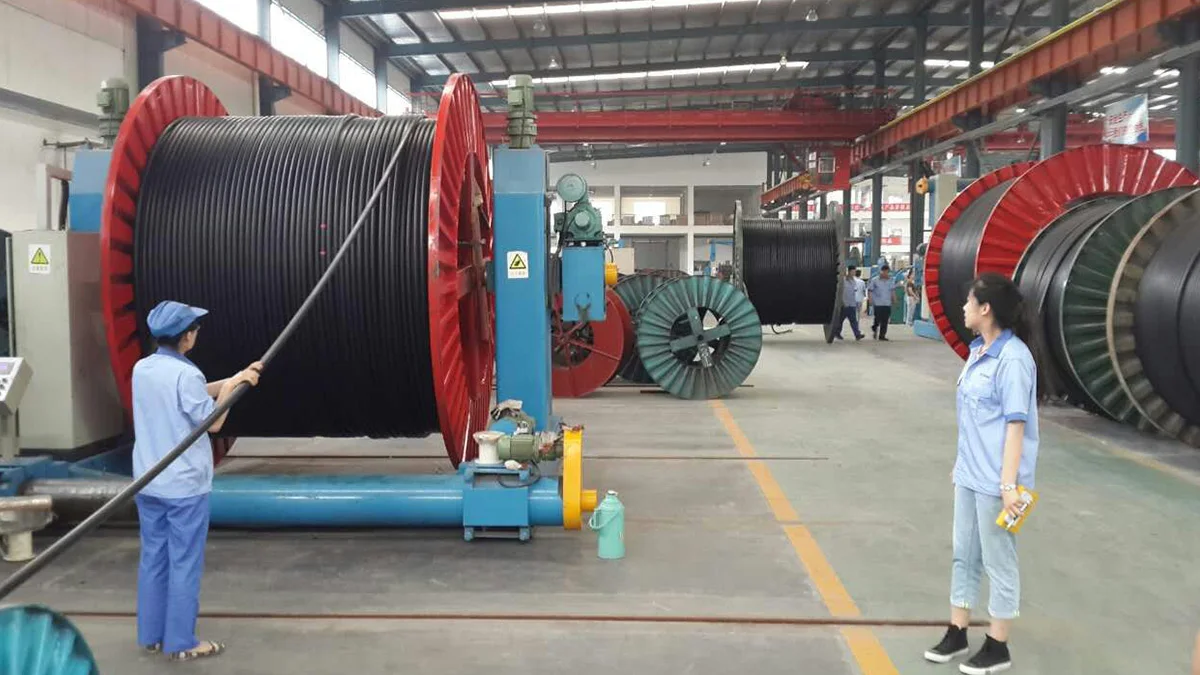 3x16mm2 Power Cable Injection Submerged Oil Flat Or Round Wire Steel ...