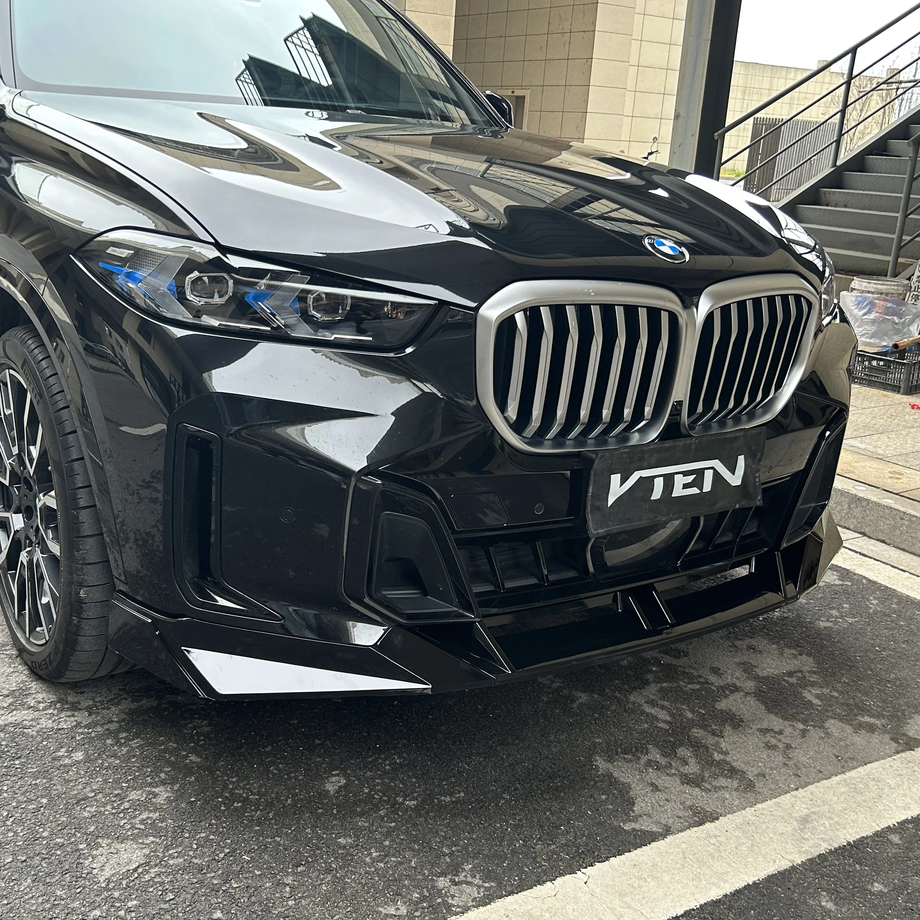 VTEN Style Front Lip Spoiler Plastic Front Bumper Splitter Lip Body Kit ...