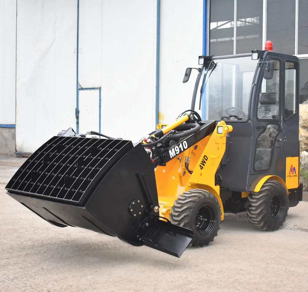 New Concrete Mixer Bucket Compact Mini Loader For Construction - Buy ...