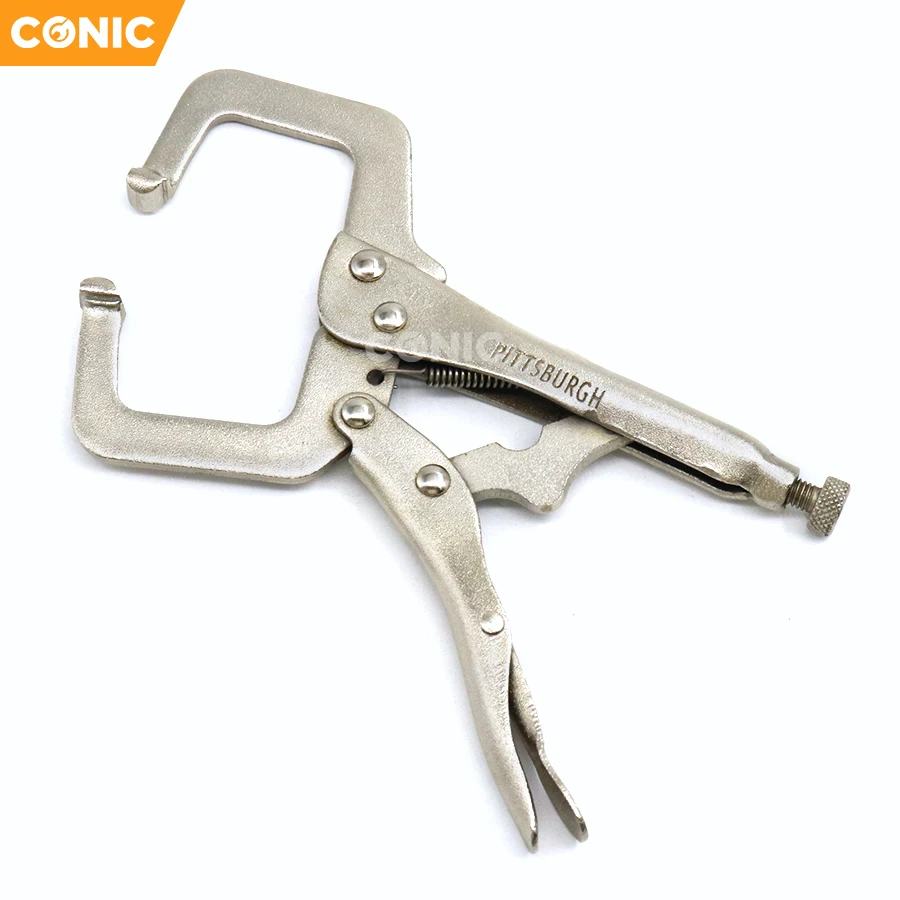 Heavy Duty C Clamp Vice Grip Face Clamps Snap Ring Locking Pliers C ...