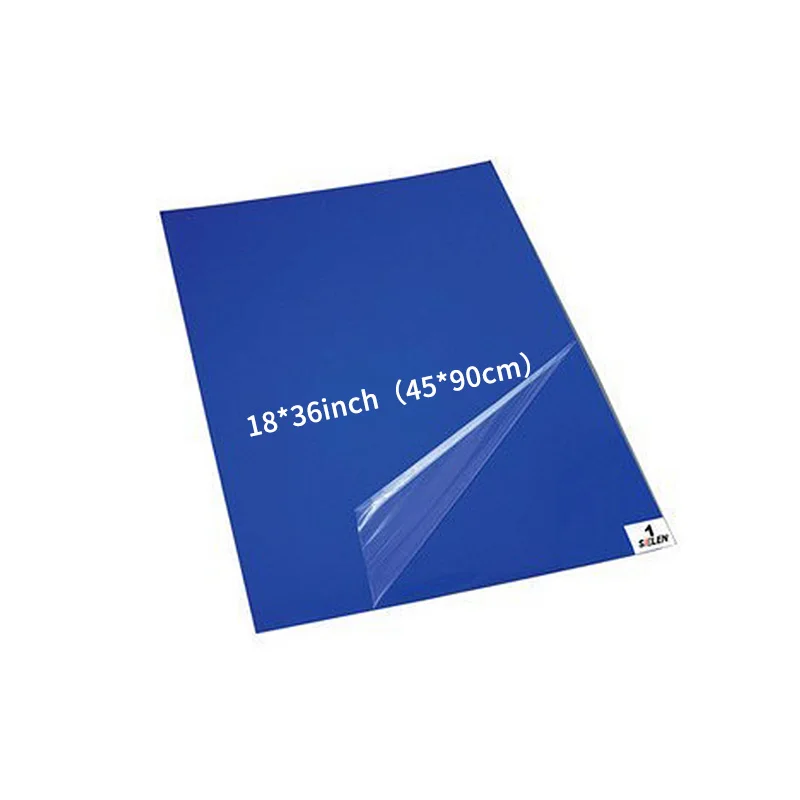 Cleanmo Disposable Blue Cleanroom Foot Tacky Mat for Lab
