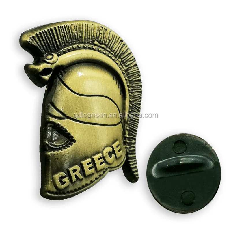 Wholesale Greece Souvenirs 3d Greek Badges Corinth Helmet Custom Metal ...