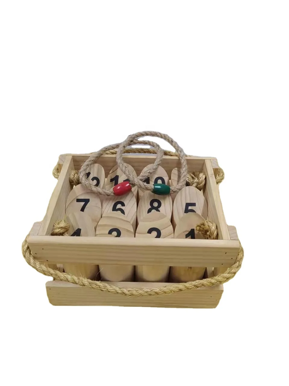 Outdoor Wooden Stick Toss And Ring Game In Backyard And Lawn For Kids ...