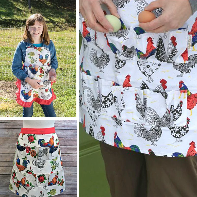 Home Farmhouse Chicken Egg Collecting Gathering Aprons