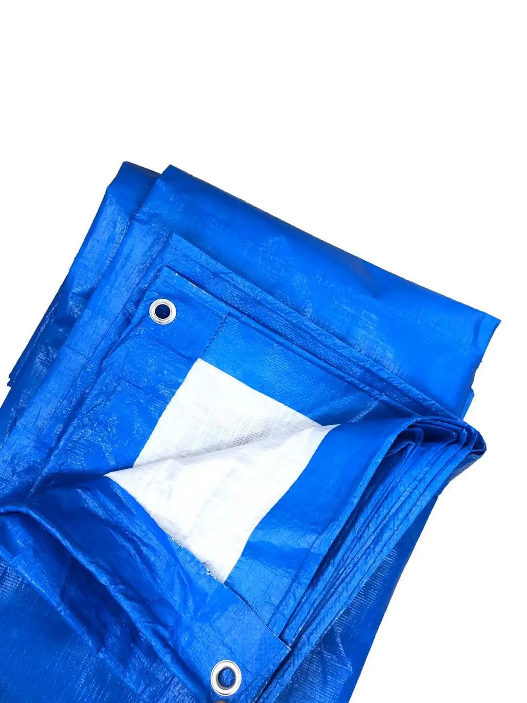 130GSM High Quality HDPE Coated Blue White Color Plastic Fabric Sheets ...