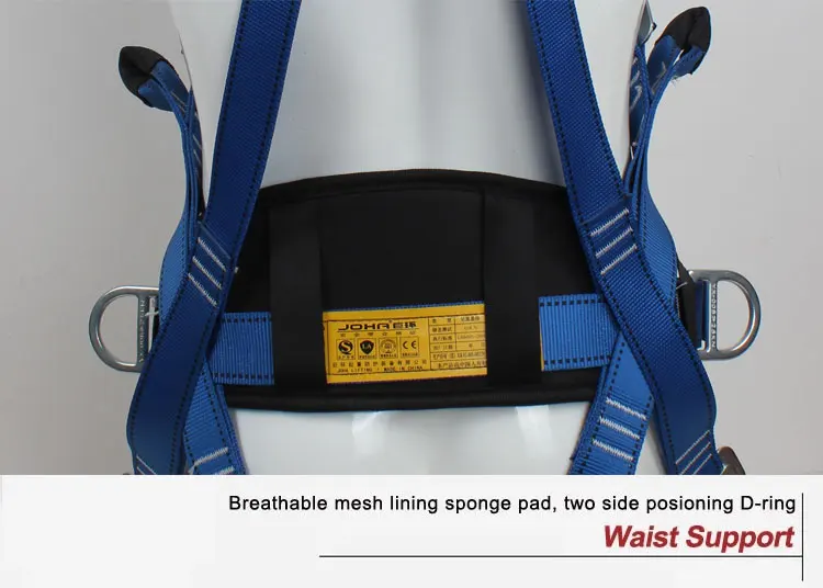 Fall Protection 45mm Webbing Width Retractable Lifeline Safety Harness ...
