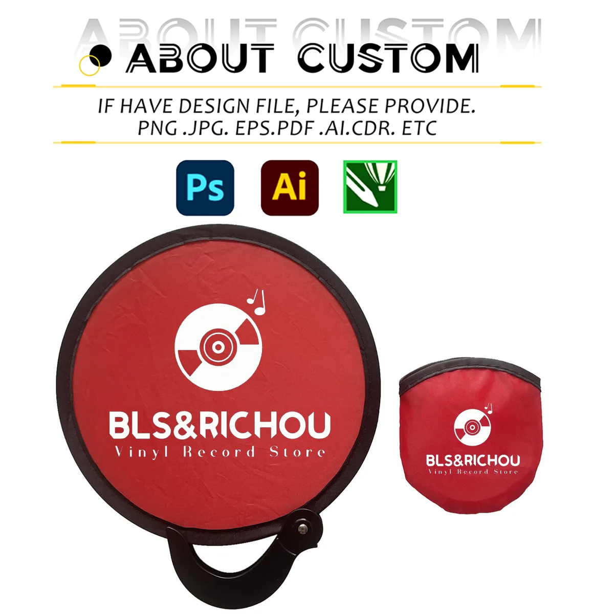 Custom Printed Soft Nylon Flying Disc - Perfect Gift