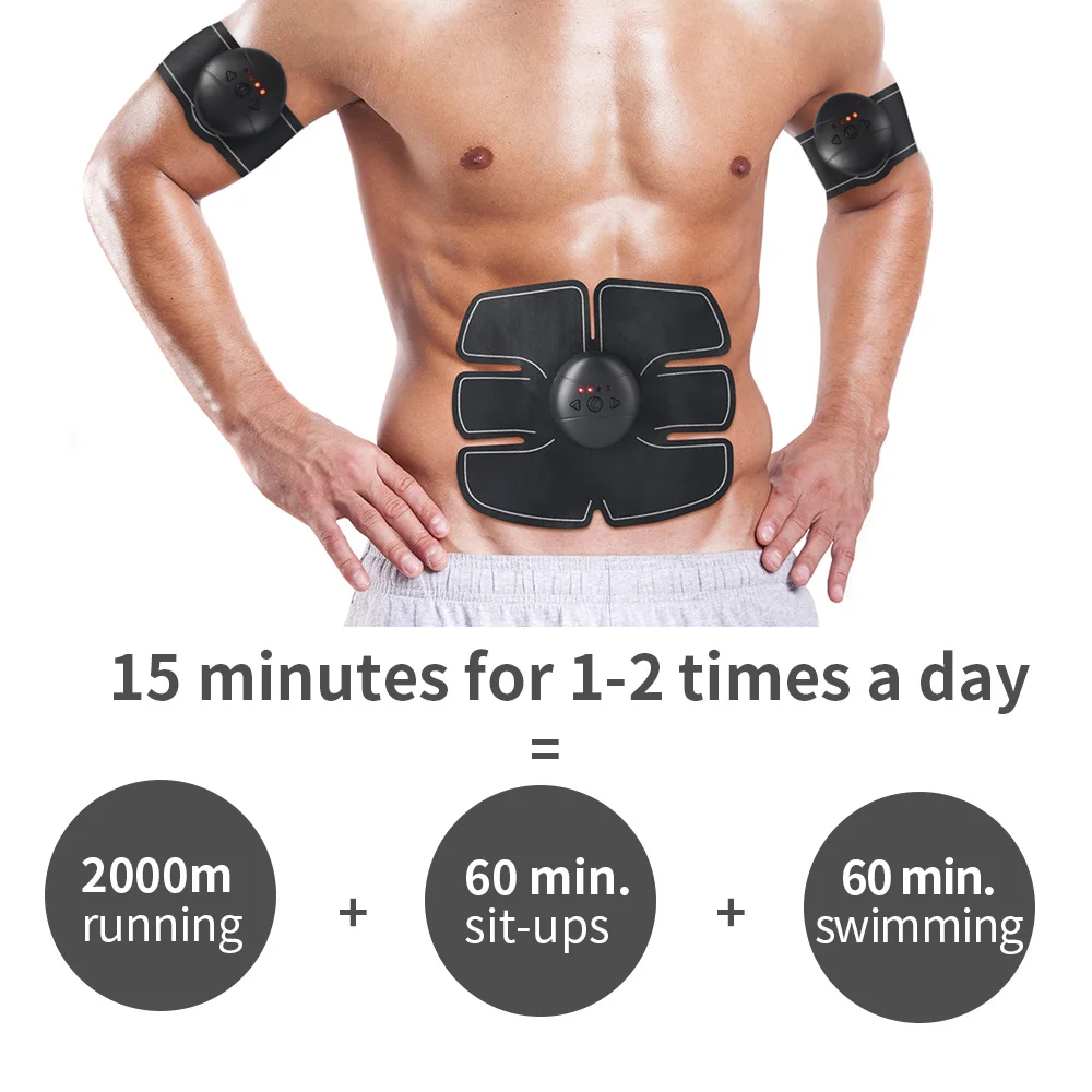 Portable Usb Charging Electric Ems Muscle Stimulator Ab Toner Ems Six ...