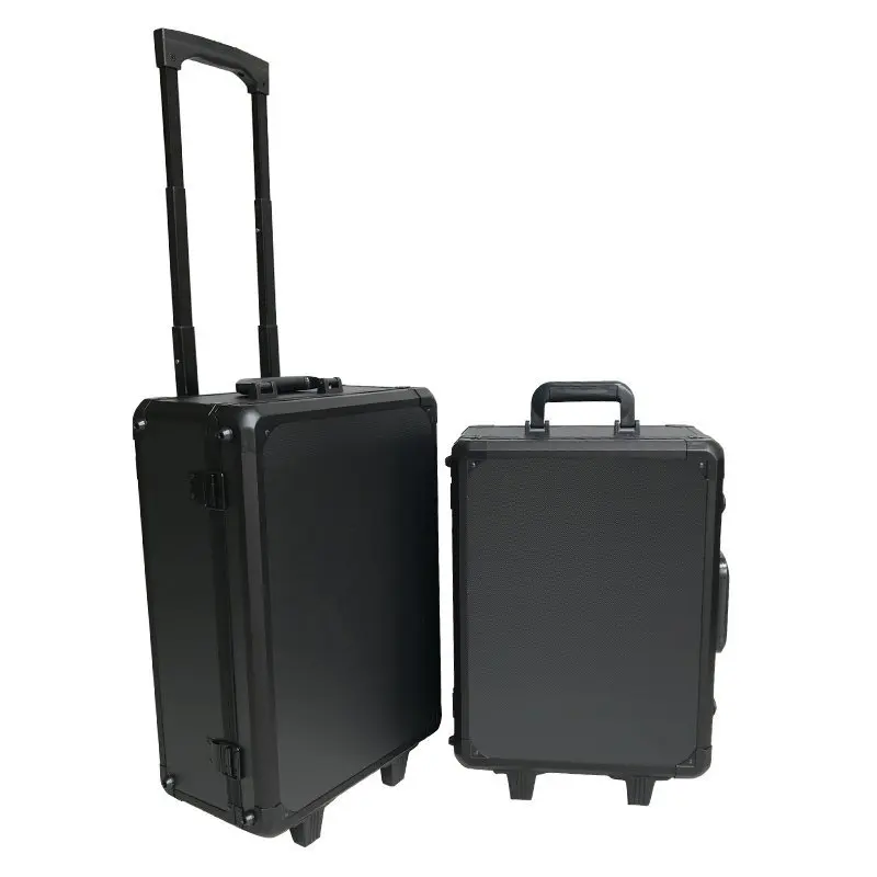 Aluminum Travel Case with Wheels and Handle - Durable & Lightweight