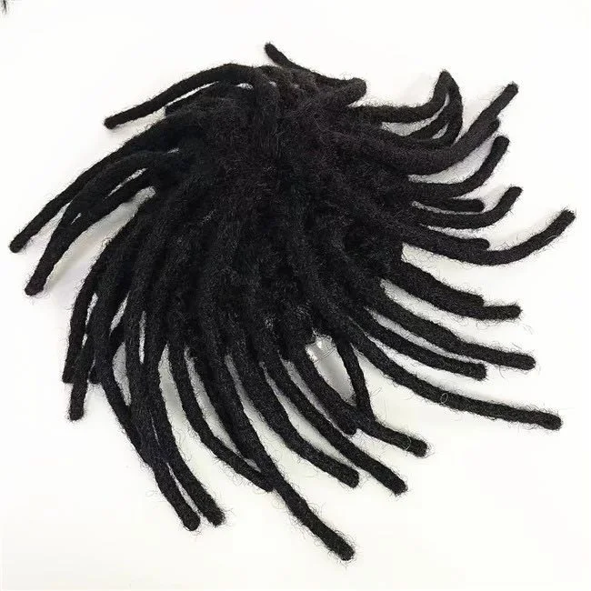 In Stock Dreadlock Toupee For Men 8x10 Lace Pu Base Afro Toupee ...