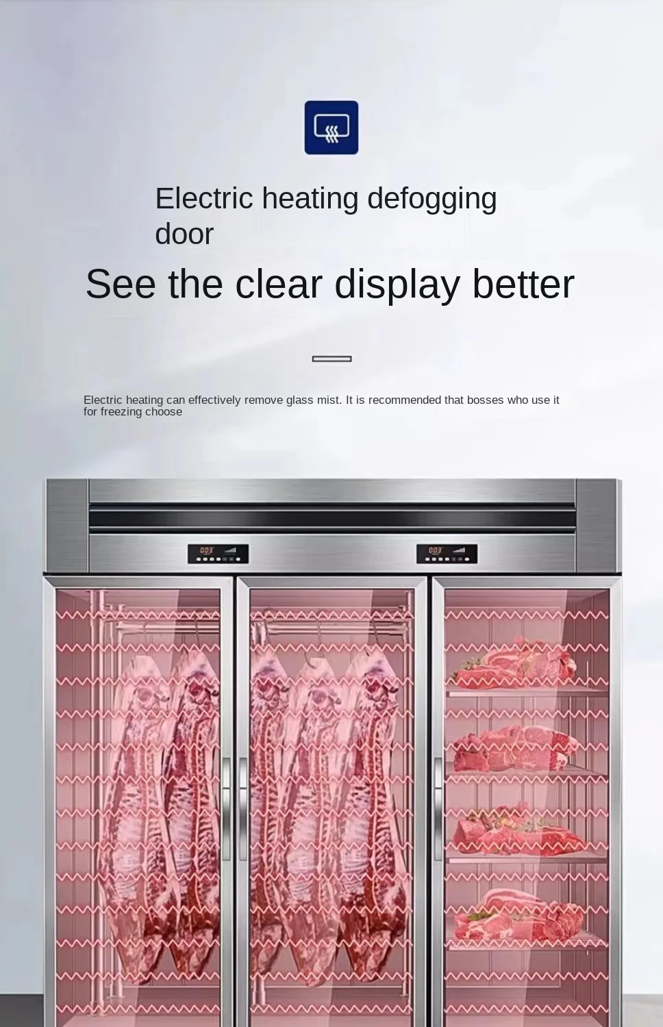 Commercial Vertical Freezer Acid Discharge Meat Preservation Cabinet ...