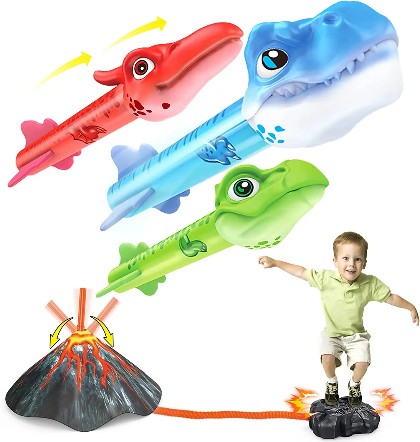 Flying Rocket Foot Step Rocket Launcher Outdoor Toys Family Fun ...