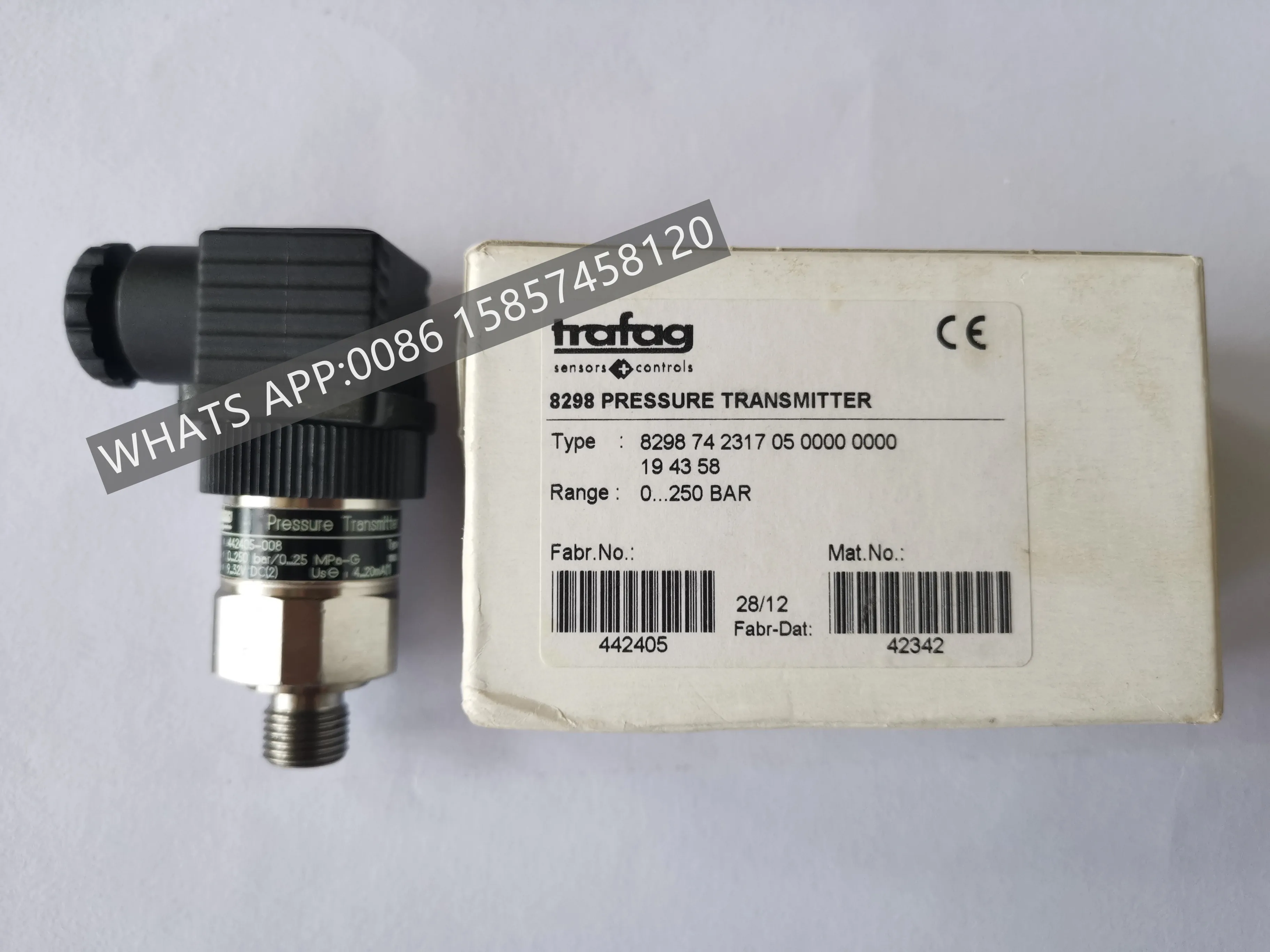 Trafag Trafag Epi 8298 Pressure Transmitter 8298 74 2317 0...250bar 8298742317 8298.74.2317 500 ...