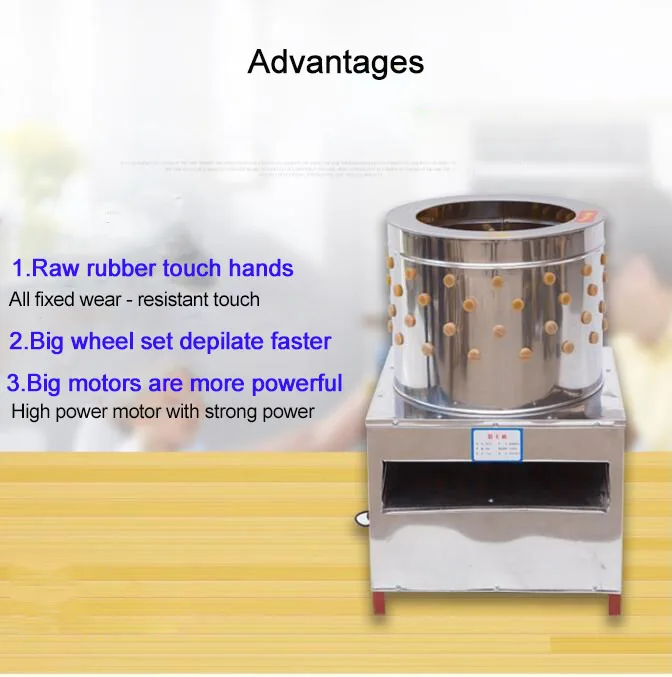 Stainless Steel Feather Removal Poultry Feather Plucker Industrial ...