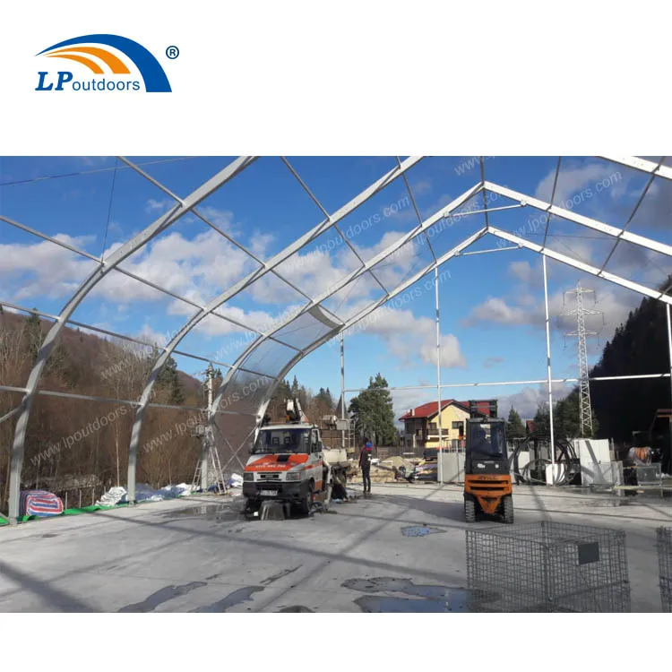 Aluminum Temporary Structure Curve Tent For Outdoors Aviation Hangar ...