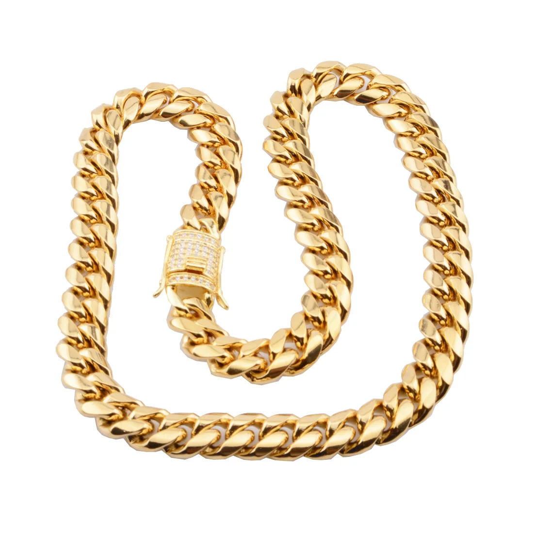 2019 Dubai Brazil Italian Gold Chain - Cuban Link Style