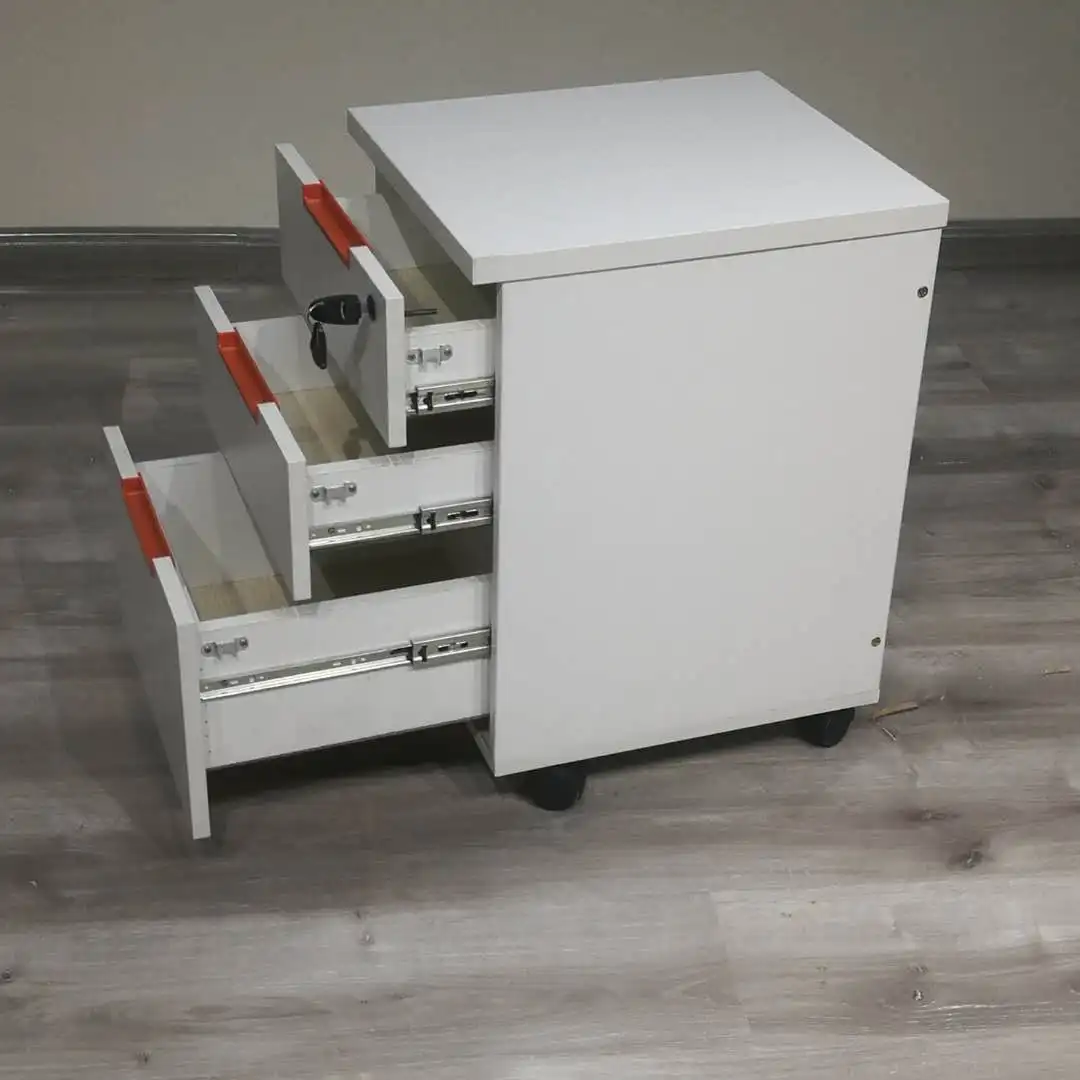 Office Administrative Staff - Wood Filing Cabinets with Wheels