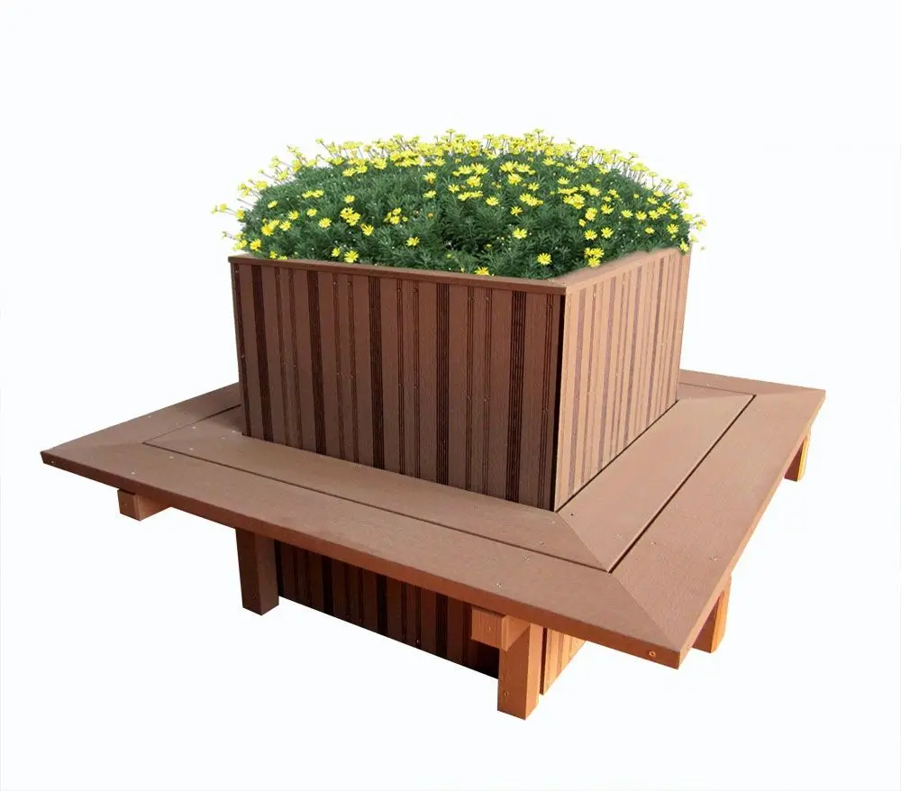 Natural Feeling Big Flower Pot Garden WPC Flower Planter Box| Alibaba.com