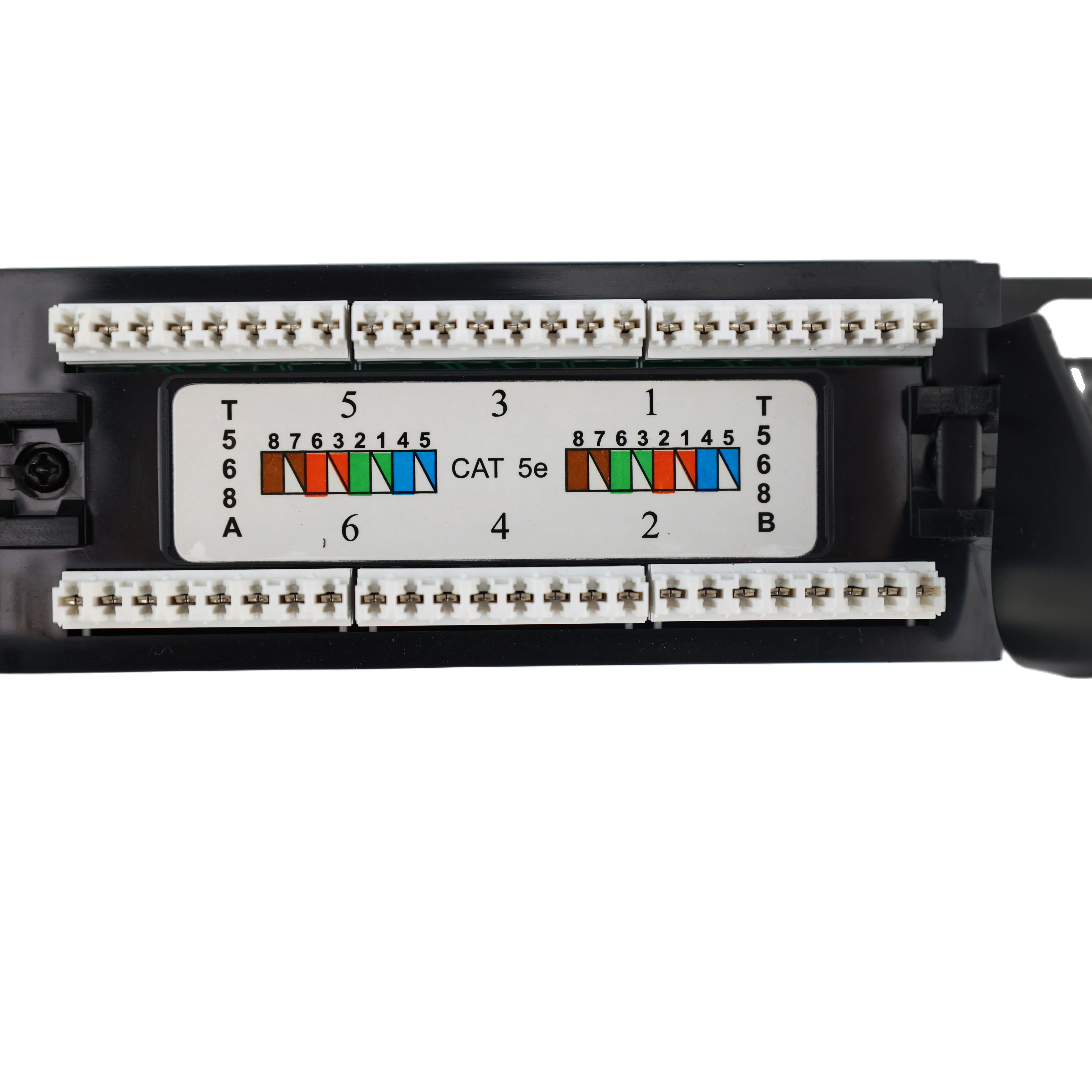 1u Patch Panel 48 Port Cat5e Patch Panel 24 Port Network Cabling With ...