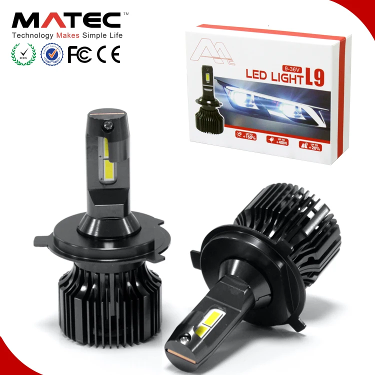 New Arrival High Lumen L9 Led Headlight 55w 11000lm 110w High Low H4 ...