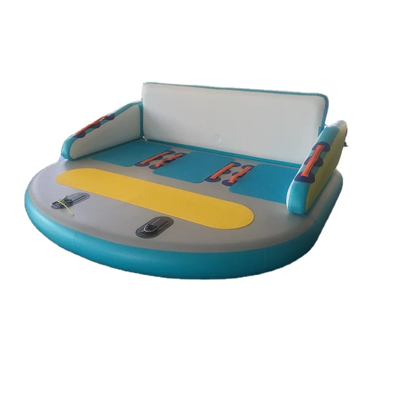 Inflatable Triple Tube Ride Sofa Flyer Pontoon Platform Island Outdoor ...