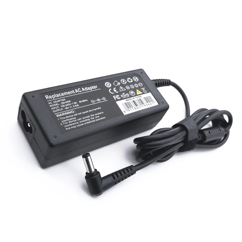 65W Laptop Charger - Reliable Power for ASUS & Lenovo
