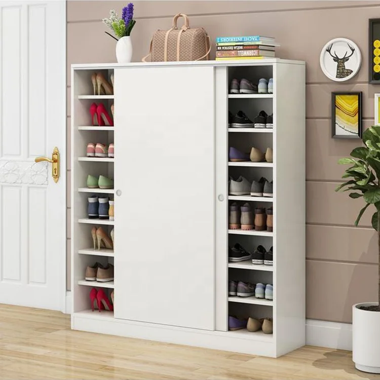 Sliding Door Shoe Cabinet