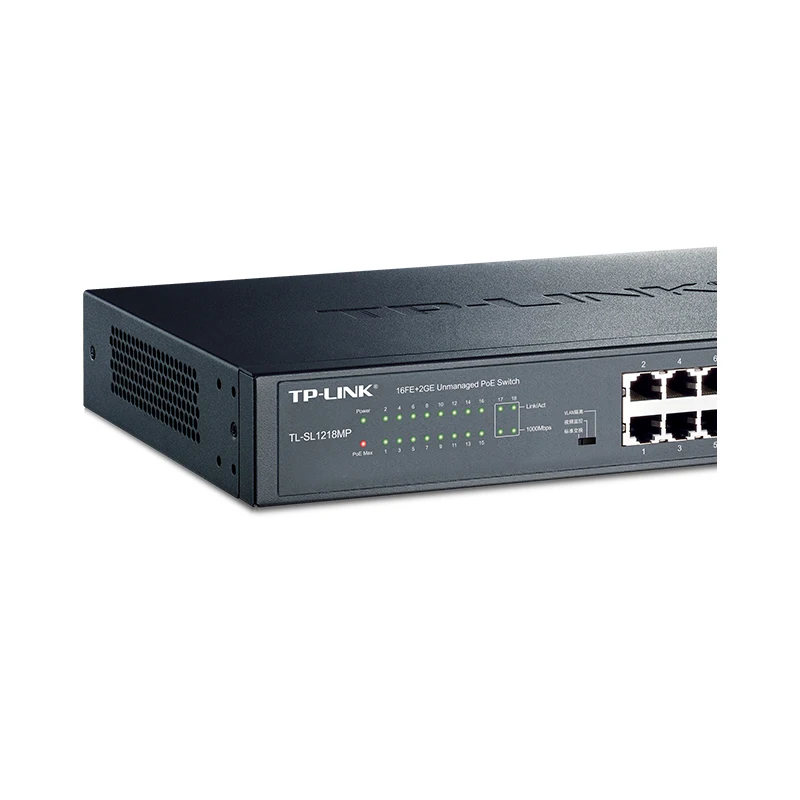 For Tp-link Tl-sl1218mp 18 Port Gigabit Network Switches 16 Port Poe ...