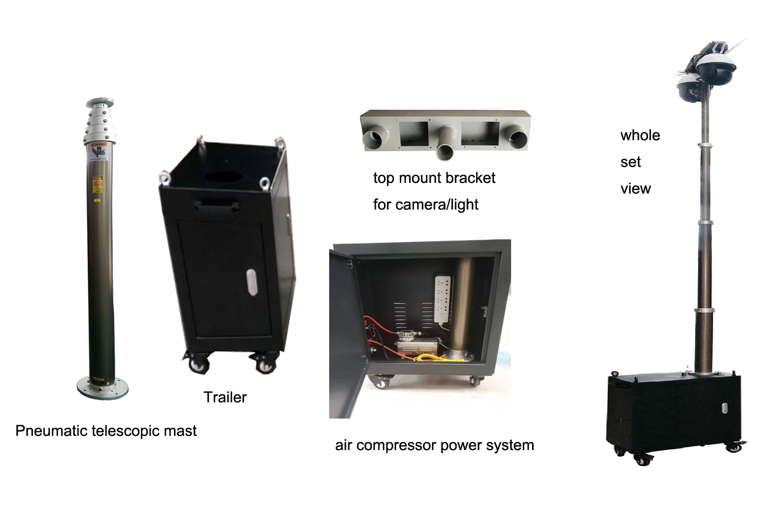 6m vehicle trolley security crane telescoping camera tower| Alibaba.com