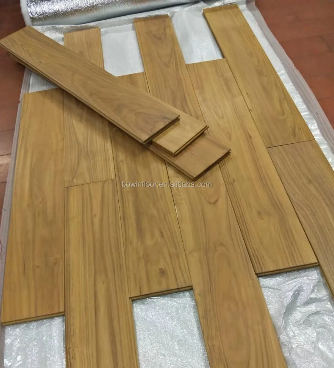 Natural Oiled Teak Herringbone Hardwood Floors - Buy Natural Oiled ...