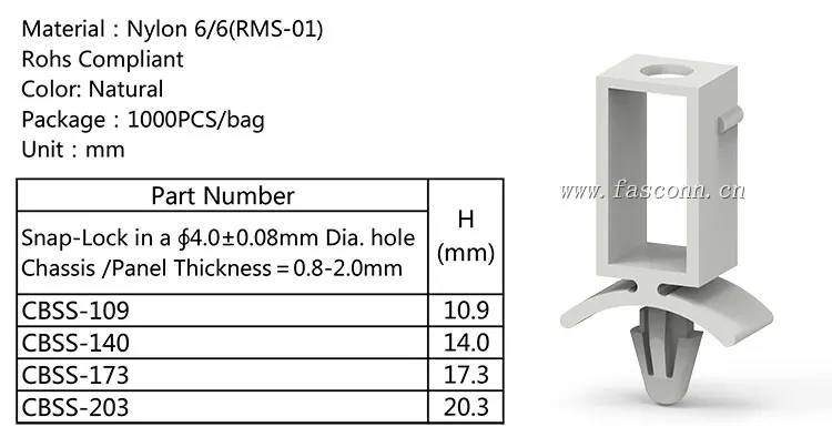 Circuit Board Stacking Spacer - CBSS Nylon PCB Support Pillars