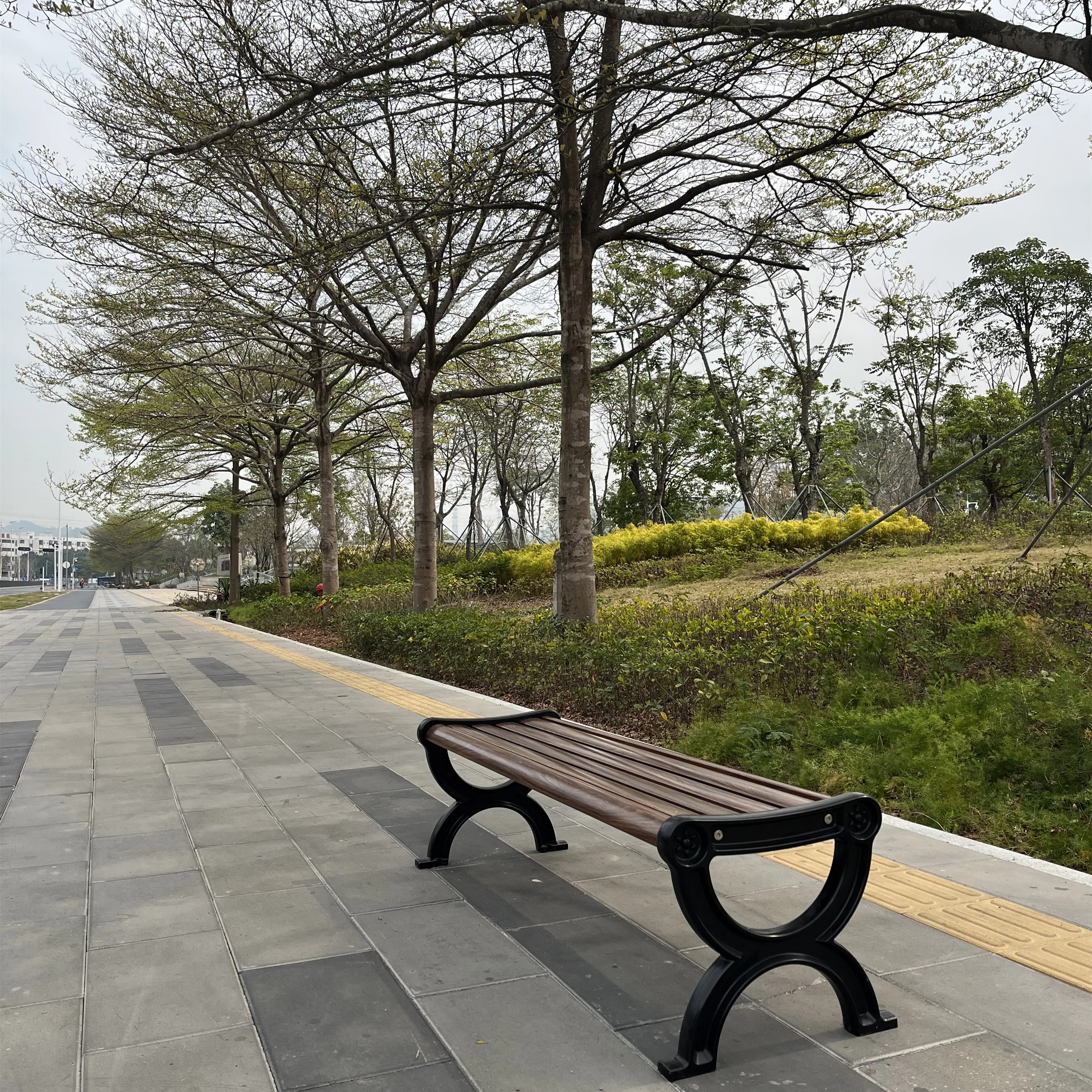Outdoor Urban Street Furniture New Modern Design Glass Fiber Bench ...