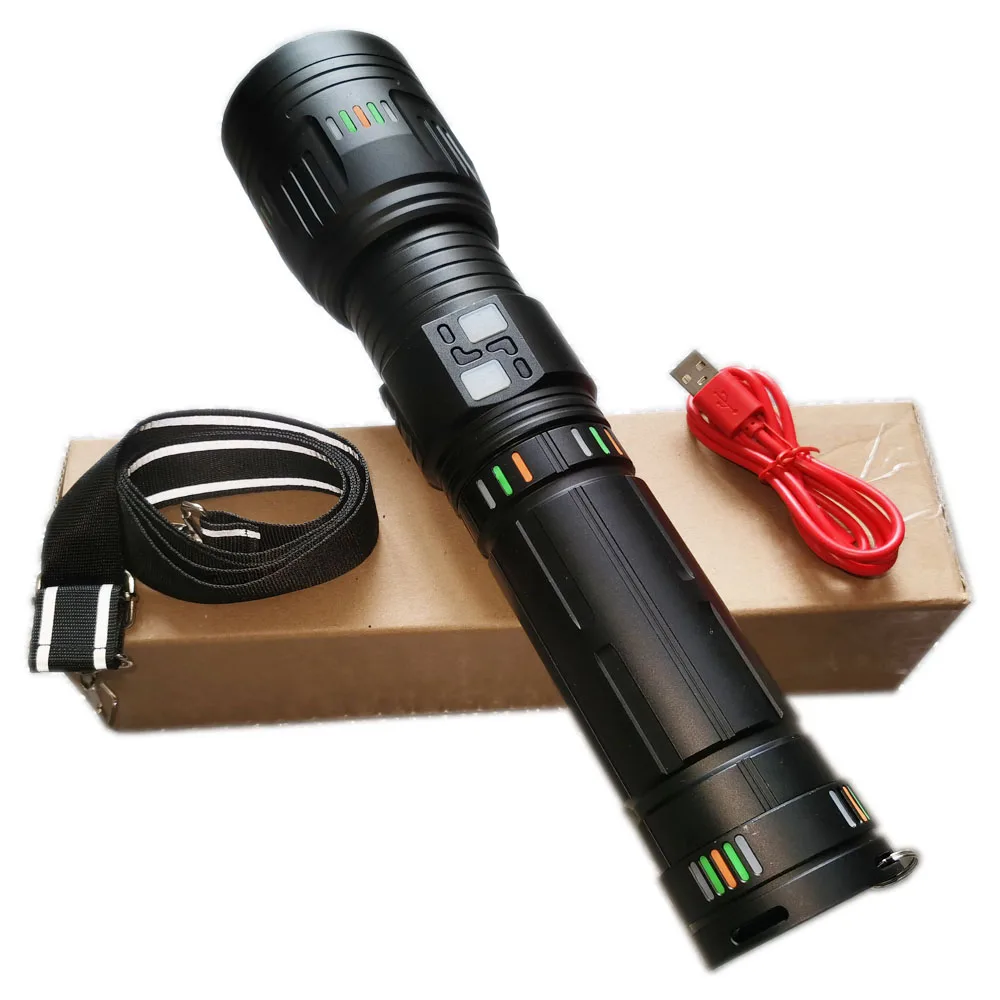 6000lm Torch Light - Powerful, Zoomable LED Flashlight
