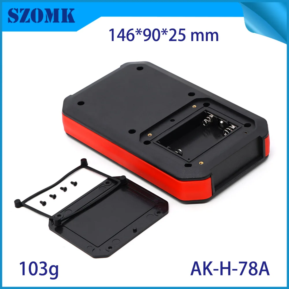 Szomk Ip65 Plastic Waterproof Handheld Enclosure With Battery Holder ...
