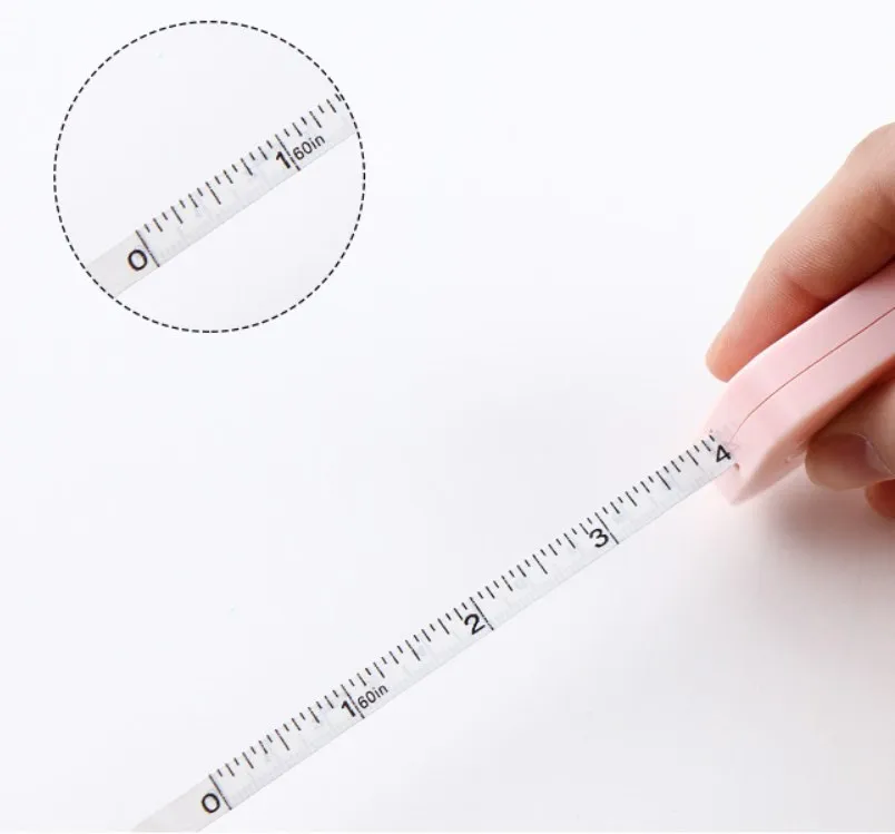 Soft Tape Measure 1.5m/60inch Mini Portable Retractable Double-sided ...