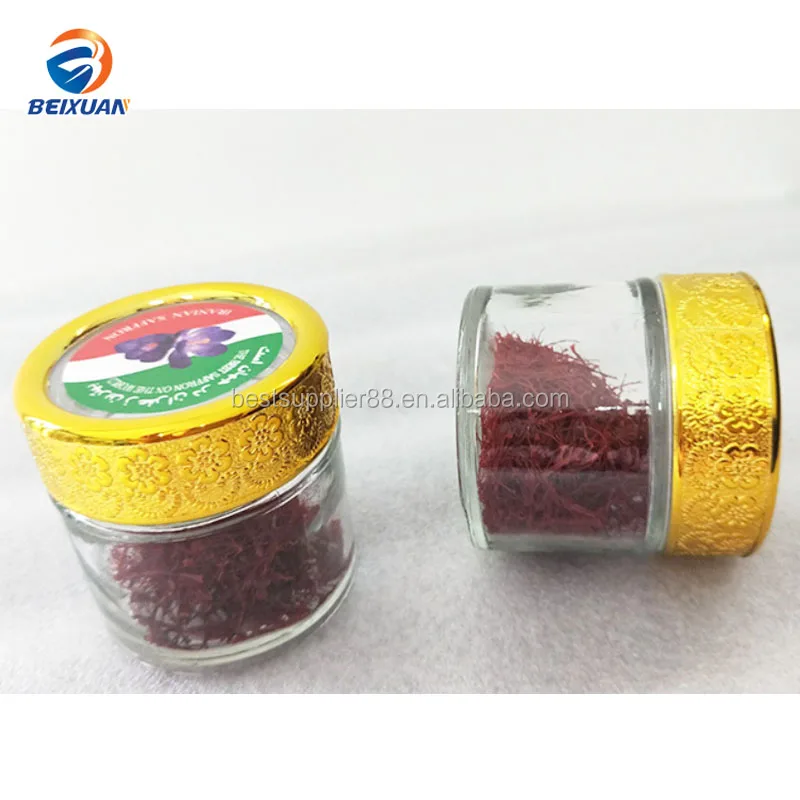 Dubai Saffron Packing Box Bottle Glass Sealed Can Food Packaging Bottles