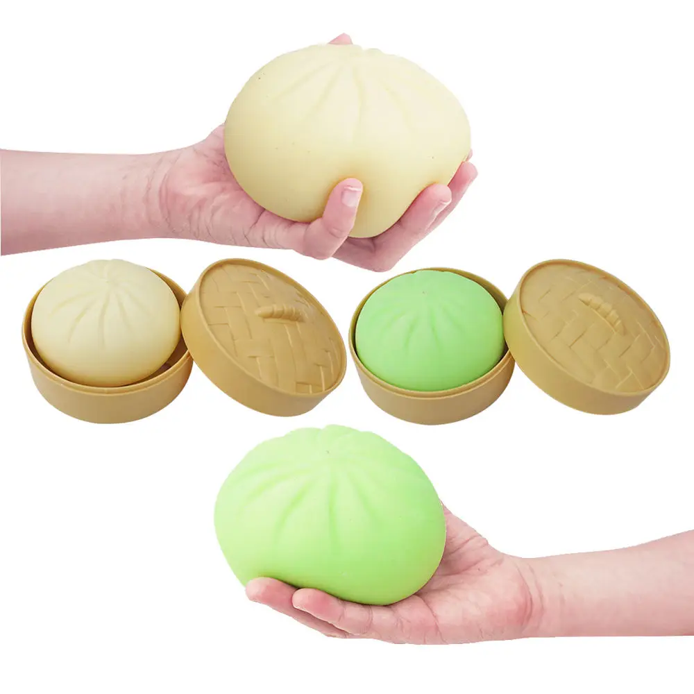 Colorful Dumpling Squishy Stress Ball Steamed Stuffed Bun Squeezing ...