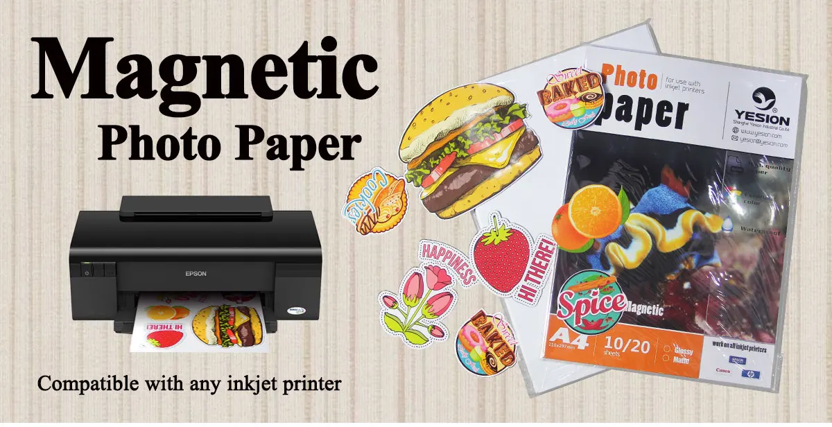 Printable Magnet Sheets A3 A4 | Glossy Inkjet Sticker Paper for Fridge ...