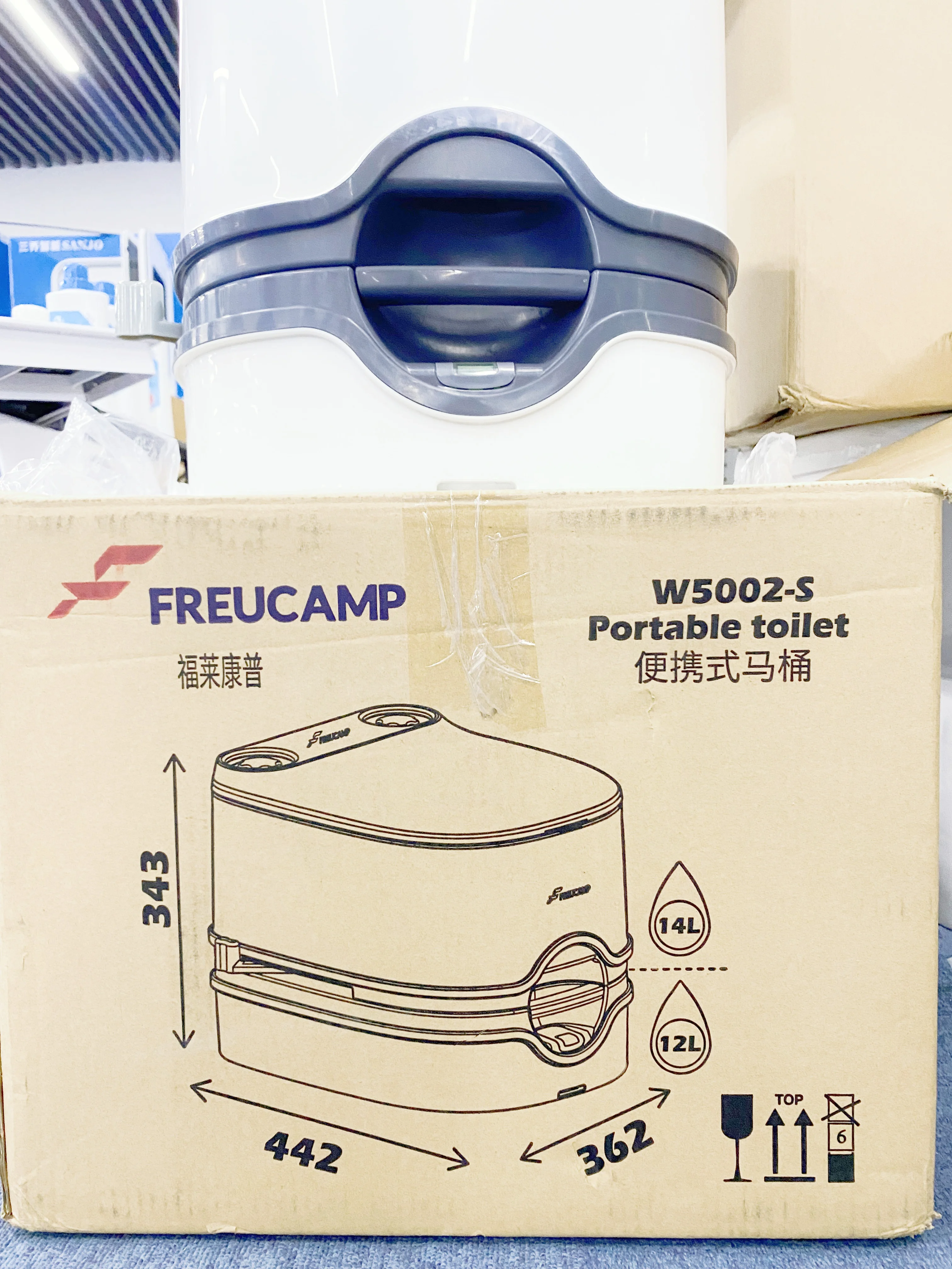 FREUCAMP Portable Toilet - High Quality for Rvs & Camping