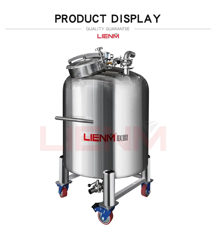 300l 500l Stainless Steel Vessel Storing Alcohol/Lucca Oil/Soybean Oil ...
